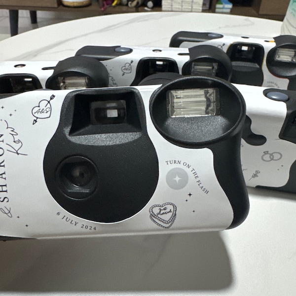 10 Kodak Disposable Camera Sticker Wraps, Customised Wedding Camera ...