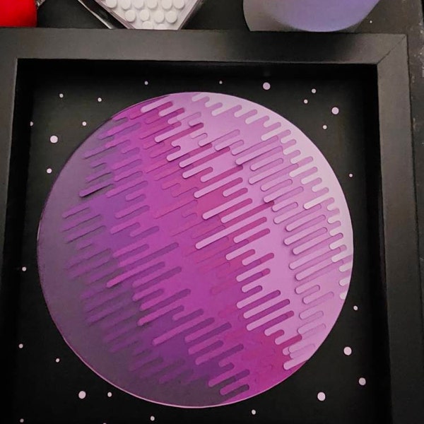 3D Planet and Space, Shadow Box Svg, Paper Cut Files, for Cricut, for ...