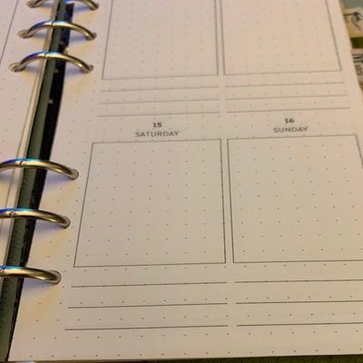 A5 2022 Weekly Planner Printable Week on 1 Page With Notes - Etsy UK