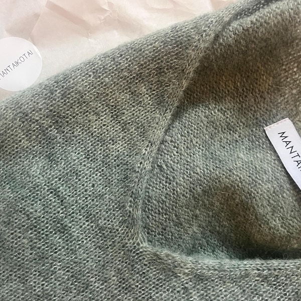 Madeira Pullover - Alpaca Wool Sweater - Hand Knitted Pullover - Silk ...