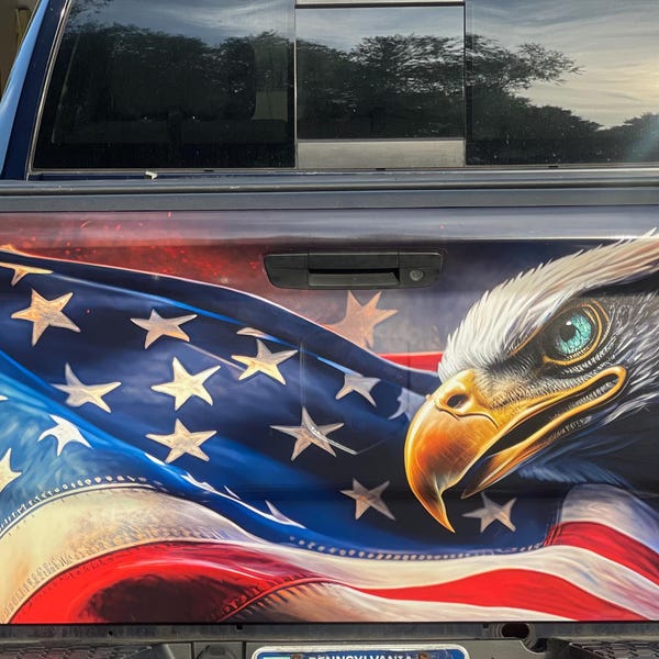 High Quality Pick-up Truck Tailgate Wraps – American Eagle Wrap - Etsy