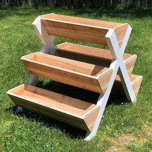 5 Box Tier Planter Plans, Multi-tier Planter, Fence Picket Planter ...