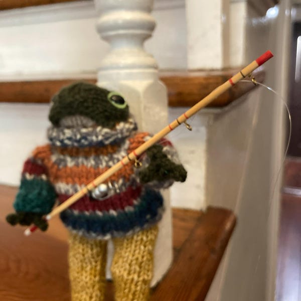 Miniature Fishing Pole Rod Dollhouse Sports Home Decor Miniatures - 407 ...