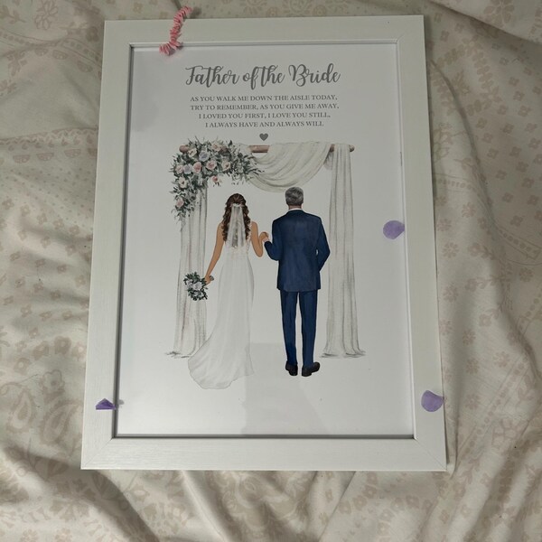 Personalised Gift for Father of the Bride Gift From Bride, Father of ...
