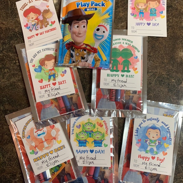 Valentine's Day Kids Cards Toy Story Valentine's Day Cards School Class ...