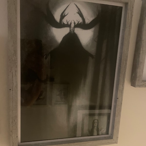 Original Wendigo Etching, Alternative Art, Horror Decor, Gothic Wall ...