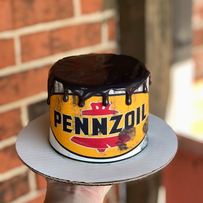 Rusteze Cars Racing Labels Motor Oil Tin Can Party Themed Prints Set of ...