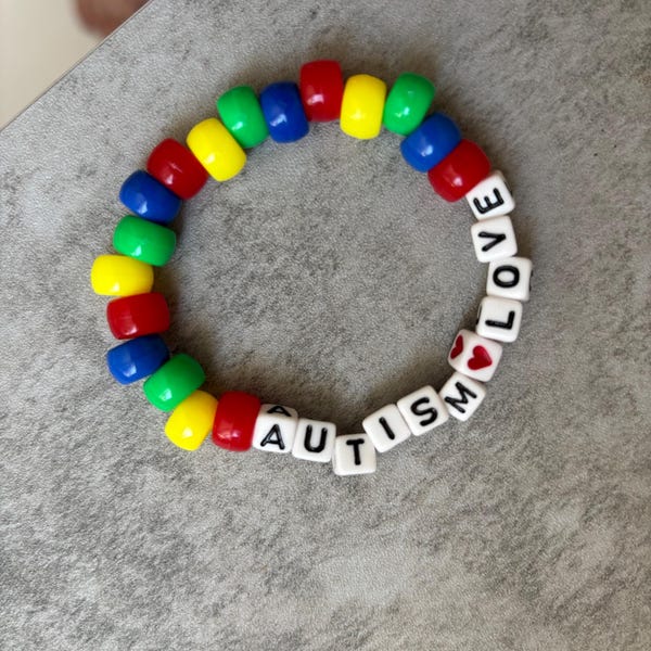 Custom Autism Friendship Bracelets/autism Beaded Bracelets/autism ...