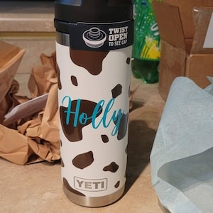 Cow Print Yeti Rambler - Etsy