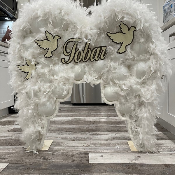 Angel Wings From Balloons, Wings Mosaic From Balloons, Wings Girls ...