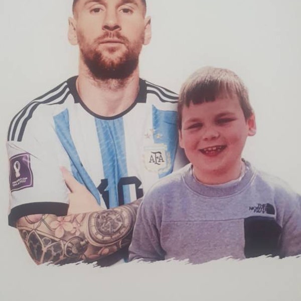 Personalized Lionel Messi Poster With My Photo to Print in A4 or A3 ...