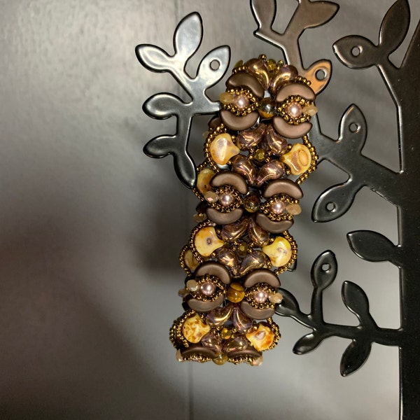 Marbles Necklace -beading Tutorial - Zoliduo Pearls Super Duo Drops - Beading Pattern - Beaded ...