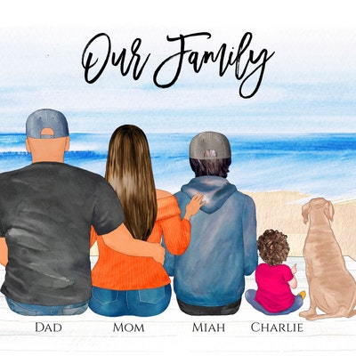 Personalised Graduation Family Gift, Custom Graduate Girl With Mom and ...