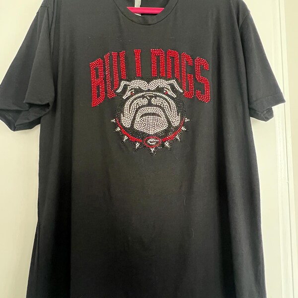 Hart County Bulldogs Spirit Wear Rhinestone Shirt - Etsy
