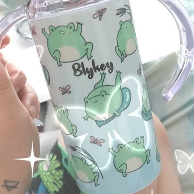 Friendly Frogs Sippy Cup 12 Oz Double Walled Stainless Steel - Etsy