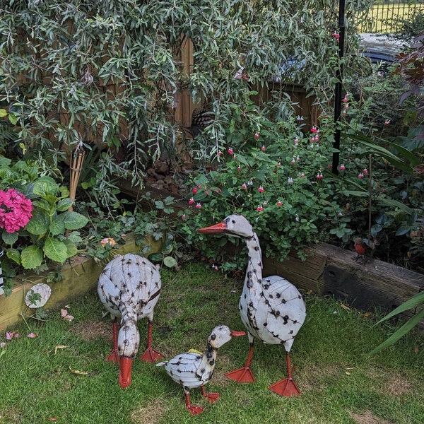 Metal Pheasant Garden Ornament Sculpture Art Handmade Recycled Metal ...