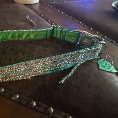 Pearls, Hearts & Real Rhinestone Collar, Luxury Thick Designer Girl Dog ...