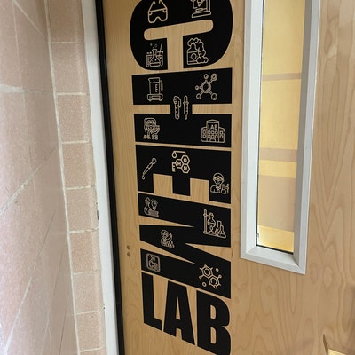 CHEM Lab, Teacher Decal, School Classroom, Vinyl Wall Decal, Classroom ...