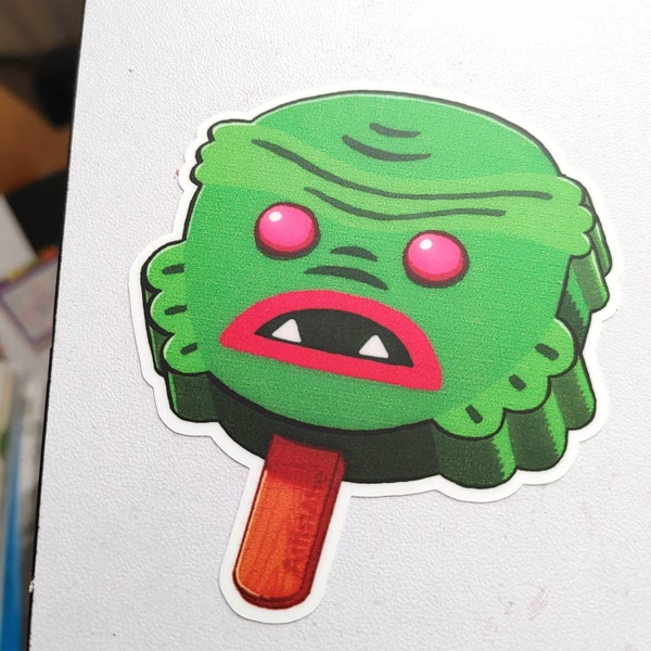 Creature Popsicle Sticker - Etsy