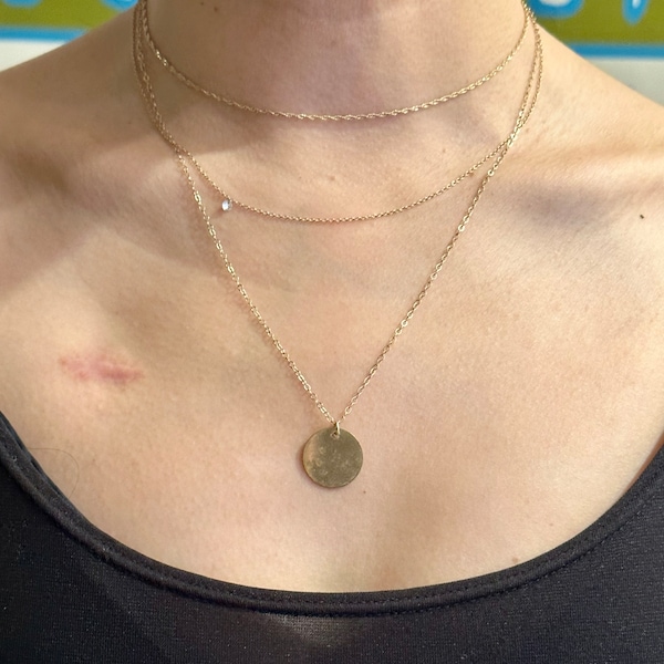 Dainty Sunflower Necklace / Gold Sunflower Necklace / Silver Flower ...