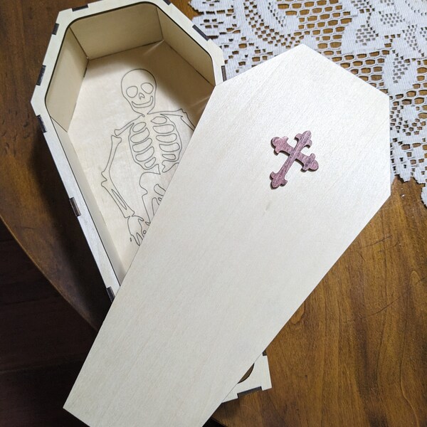 3D Coffin Svg Laser Cut Files, Coffin Box Svg Laser Cutting Files for ...