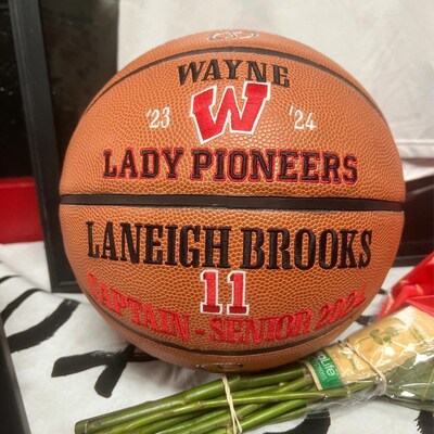 Custom Embroidered Basketball/memory Ball/award/keepsake/trophy/senior ...