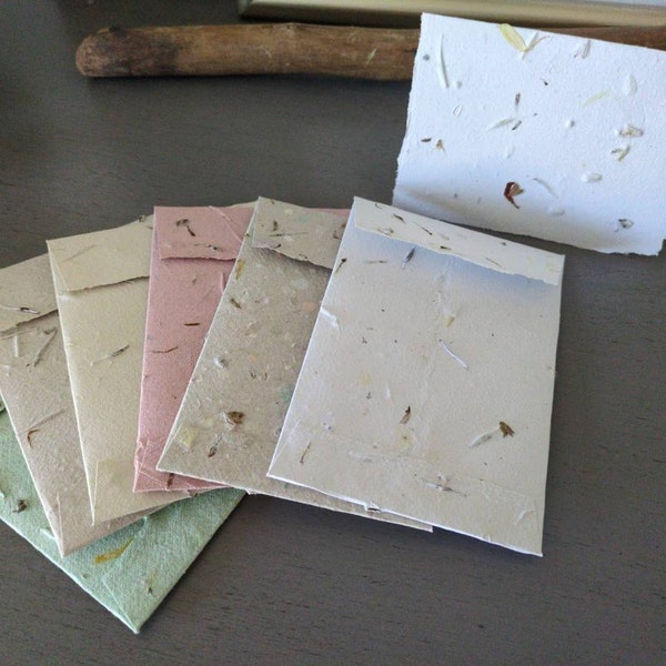 Plantable Wildflower Seed Paper Card Set With Envelopes: Eco-friendly ...