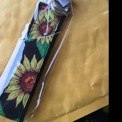 Sunflower Wristlet Key Chain Key Fob Key Holder Key Strap Key Ring ...