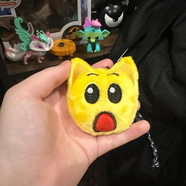 Plushie Cat AJ Emotes Keychain - Etsy