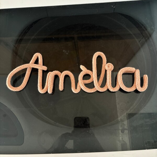 Custom Multi Colored Knitted Names Customized Baby Name for Nursery ...