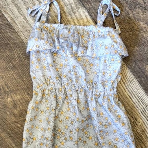 Tie Strap Playsuit PDF Sewing Pattern - Etsy