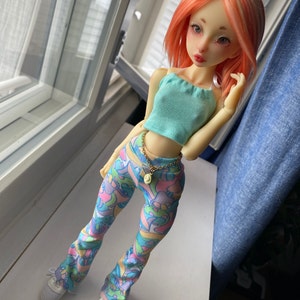 Pastel Pink Moon and Stars Top for SLIM MSD BJD | Etsy