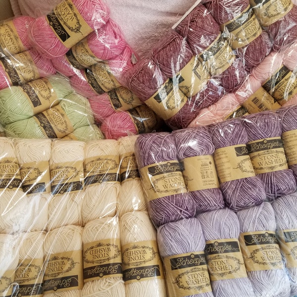 Scheepjes Stone Washed Yarn - Etsy