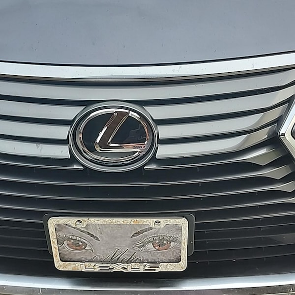 Eyes Personalized Front License Plate With Custom Background Options - Etsy