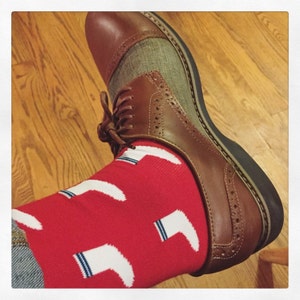 RED SOCKS on SOCKS | Fun Socks | Funny Socks | Novelty Socks | Dress ...