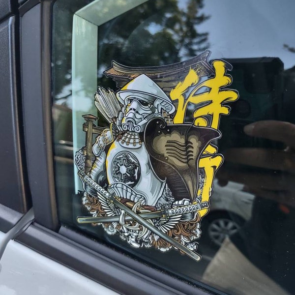 Samurai Soldier Vinyl Sticker - Etsy