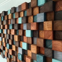 Tree Trunk Slices Wall Art, Tree Slab Wall Hanging, Natural Mosaic of ...