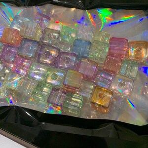 16 Mm Round Acrylic Pastel Mix Beads - Etsy