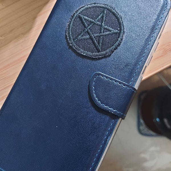 Mini Black Pentagram Iron on Embroidered Patch - Etsy