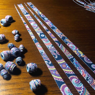 Paper Bead Strip Templates SVG and PNG Cut Files for Cricut - Etsy