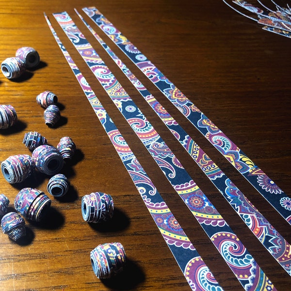 Paper Bead Templates Set of Nine - Instant Download - Etsy