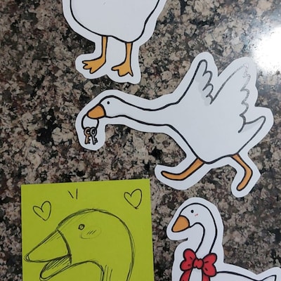 Cute Stickers Inspired by Untitled Goose Game - Etsy