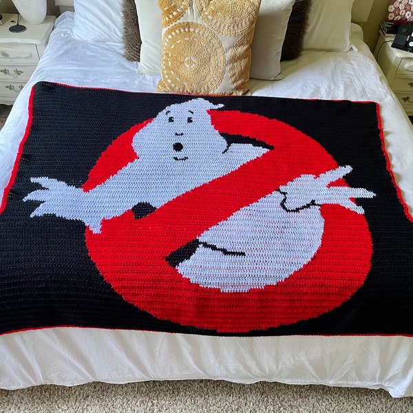 Ghostbusters Blanket Crochet Pattern Digital Download - Large and Small ...
