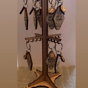 Keychain Display Stands 6 Designs SVG Laser Cut Files for Glowforge ...