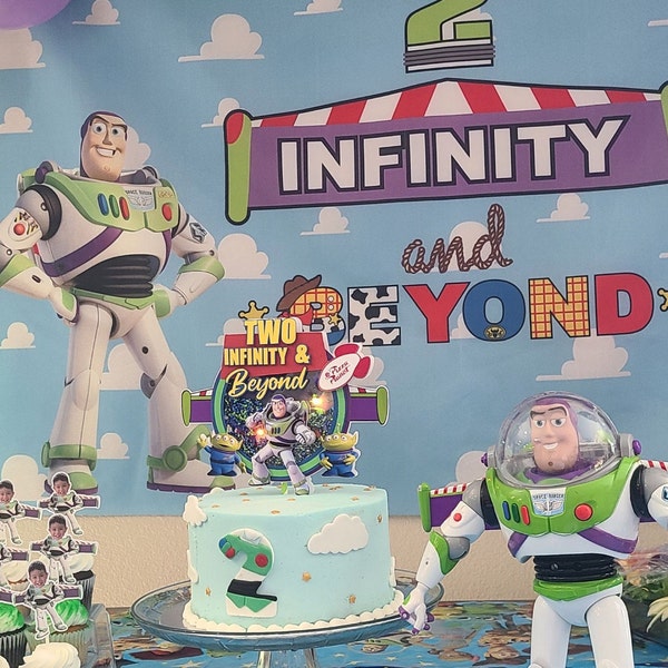 Two Infinity and Beyond Light up Cake Topper - Etsy