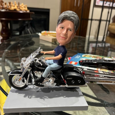 Custom Bobblehead on Motorcycle, Custom Racing Motorcycle Bobblehead ...
