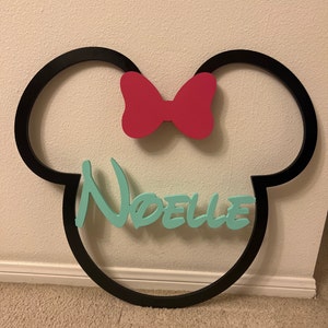 Disney Ears, Kids Name Sign, Disney Mickey Mouse, Disney Minnie Mouse ...