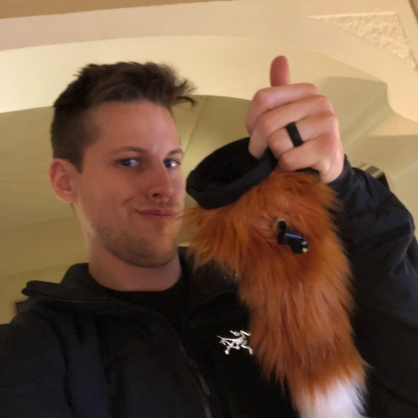 Crimp Chimps Original Raccoon Tail Chalk Bag - Etsy