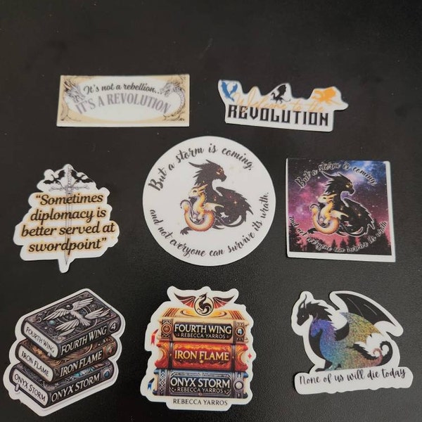 Onyx Storm Themed Sticker Set - Etsy