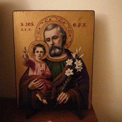 Icon SAINT JOSEPH Hand Made Ikonen Icoon Ikone Patron Perfect - Etsy